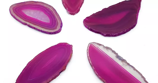 Felie agat roz - Universul Cristalelor