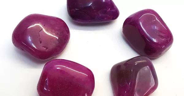 Agat roz piatra rulata - Universul Cristalelor