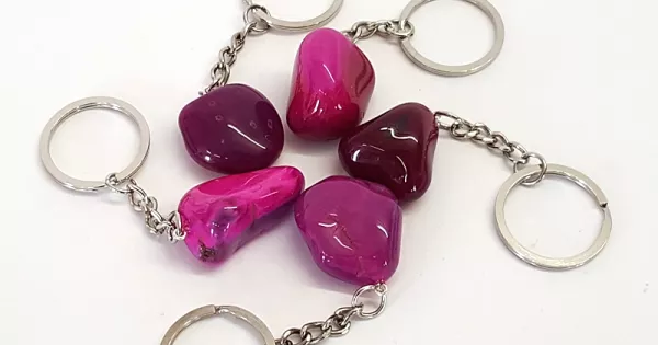 Breloc agat roz - Universul Cristalelor