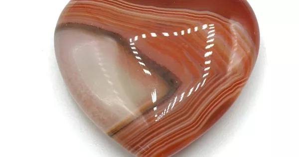 Pandantiv agat rosu inima - Universul Cristalelor