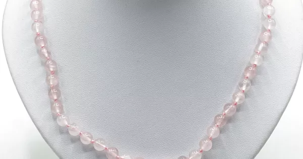 Colier cuart roz - Universul Cristalelor