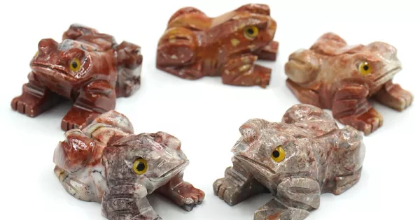 Figurina steatit broasca raioasa - Universul Cristalelor