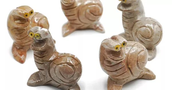 Figurina steatit melc - Universul Cristalelor