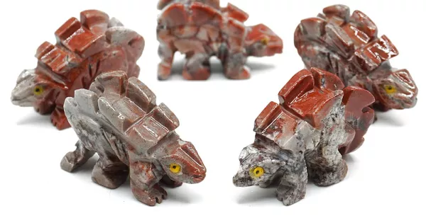 Figurina steatit dinozaur Stegosaurus - Universul Cristalelor