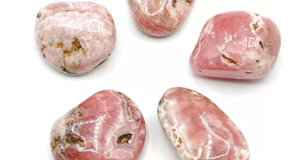 Rodocrozit piatra rulata - Universul Cristalelor