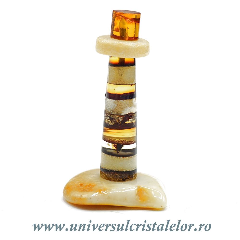 Figurina chihlimbar far - Universul Cristalelor