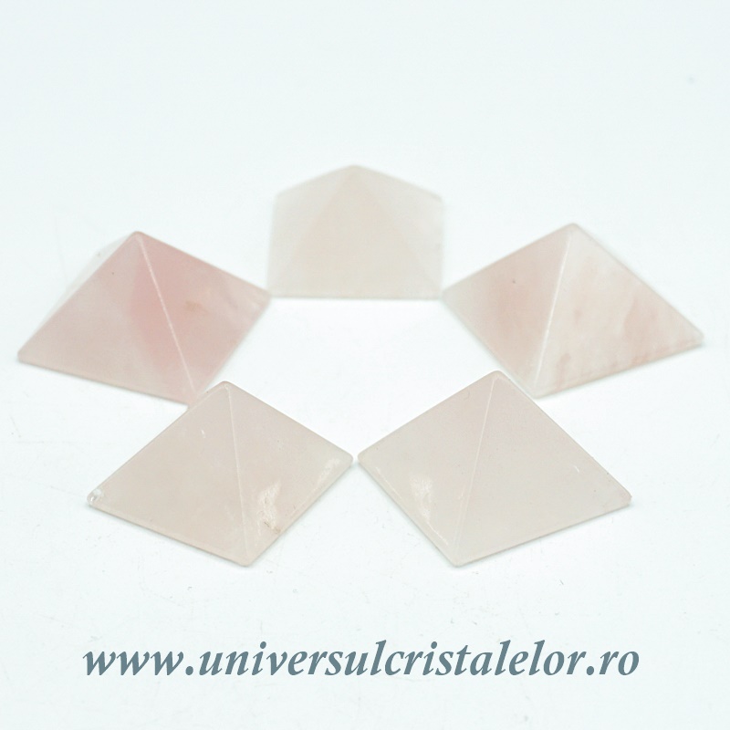 Piramida cuart roz - Universul Cristalelor