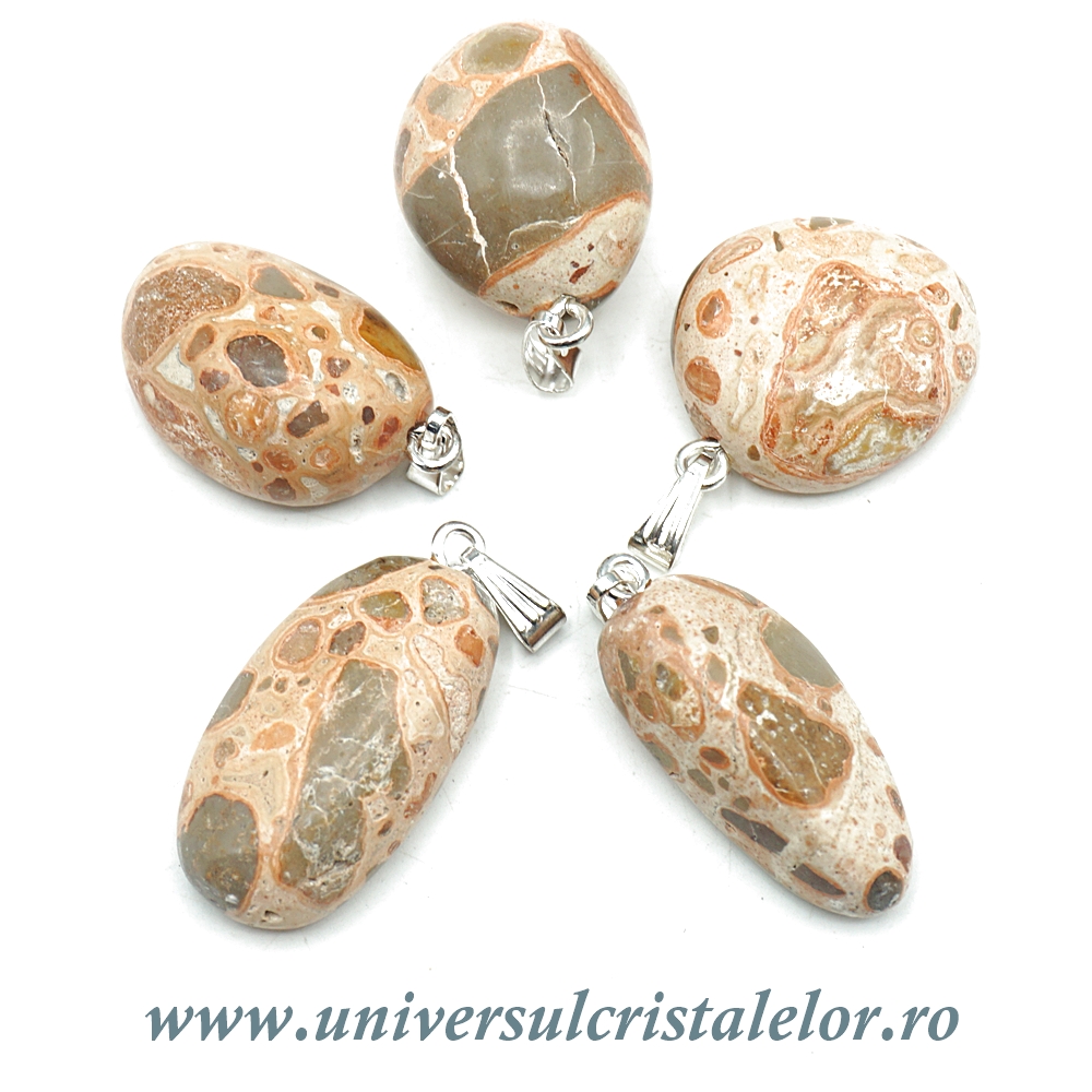Pandantiv jasp leopard - Universul Cristalelor