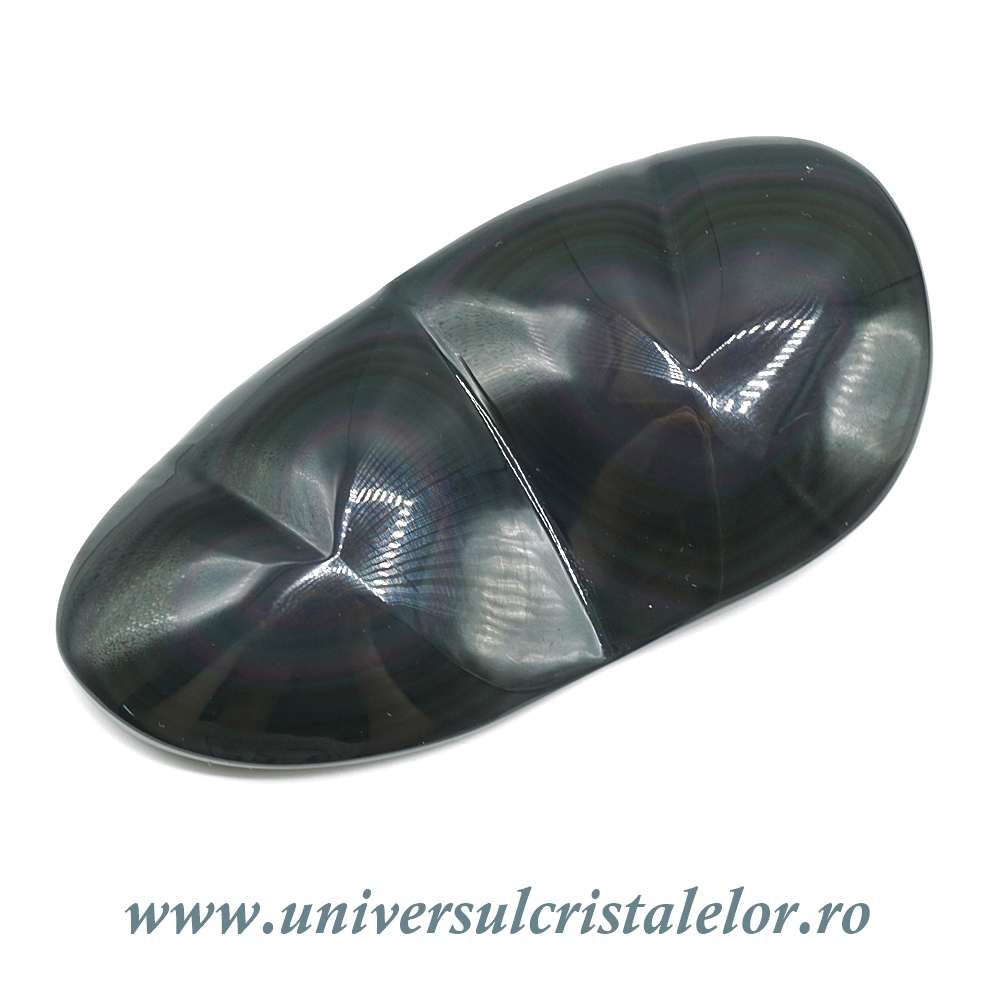 Obsidian curcubeu inima - Universul Cristalelor